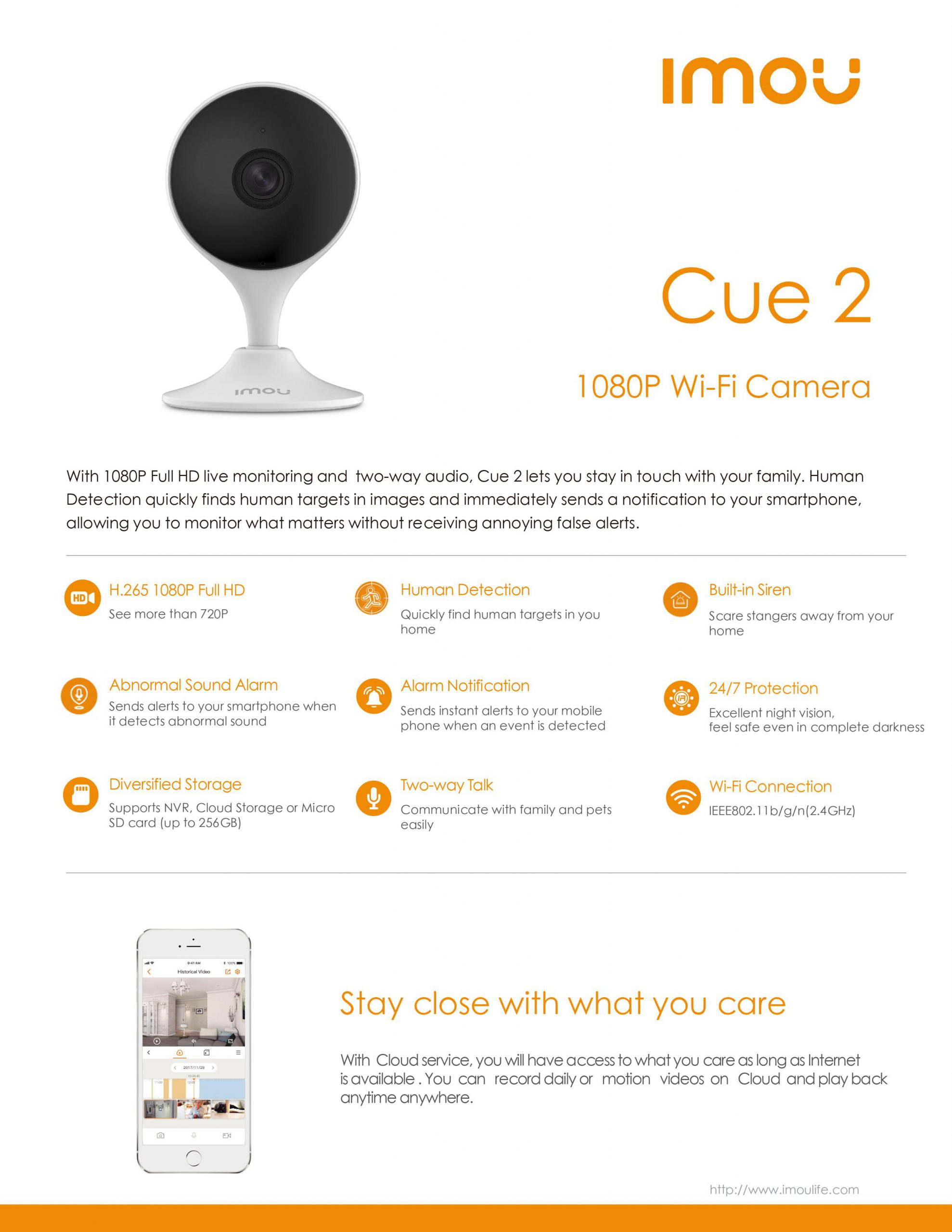IMOU Cue 2 - โซล่าเซลล์พิษณุโลก PCOA ศูนย์บริการงานโซล่าเซลล์ ครบวงจร